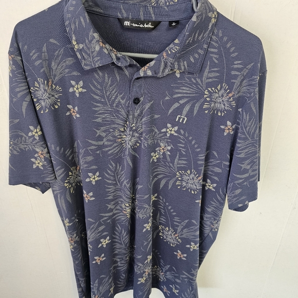 Travis Mathew | Shirts | Mens Travis Mathew Hawaiian Polo Golf Shirt Sz ...
